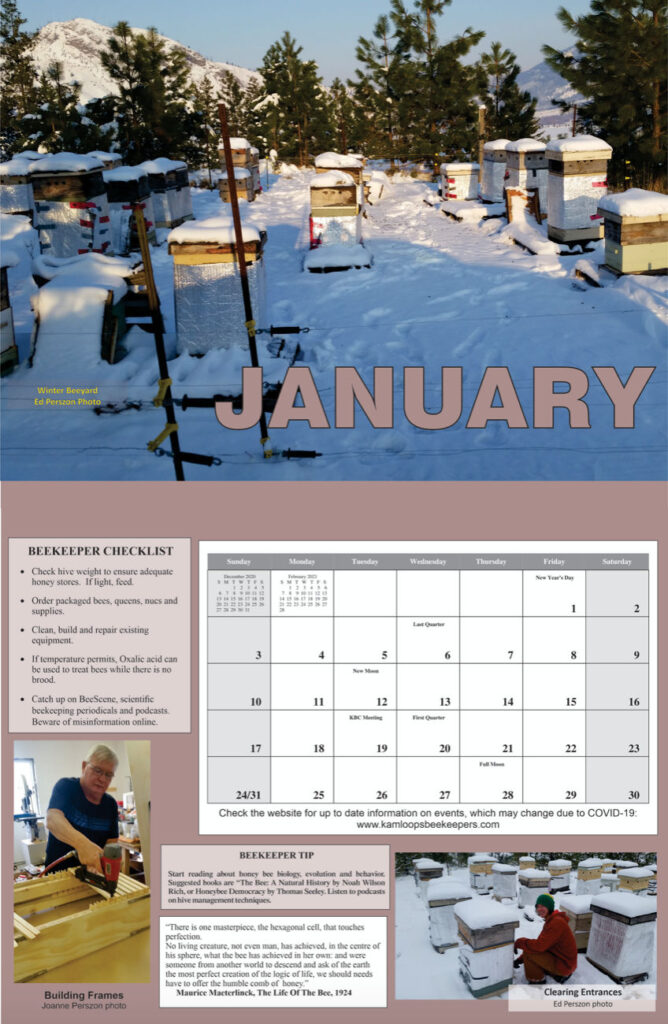 Kamloops Beekeepers Calendar 2024 - Kamloops Beekeepers