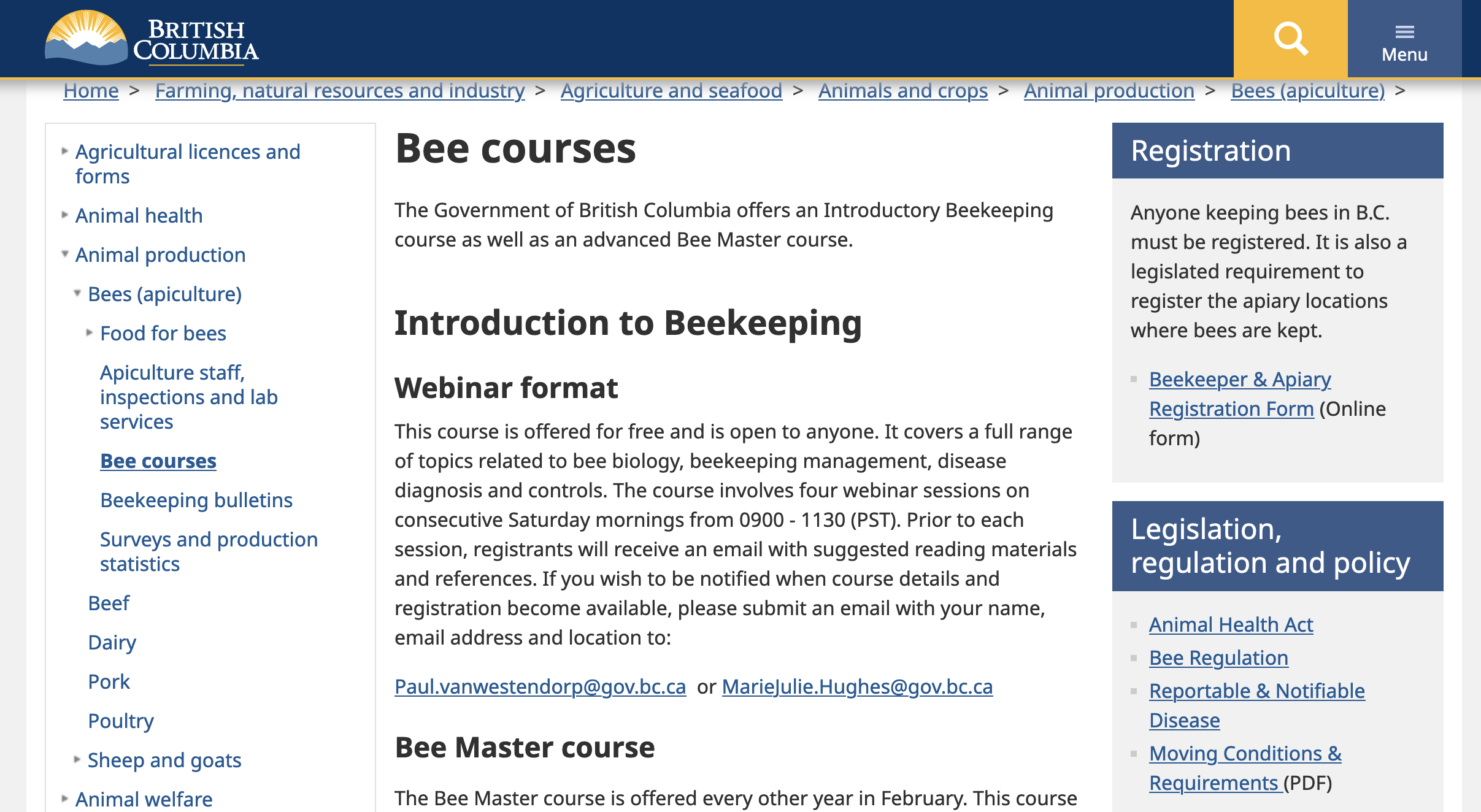 Free annual webinar beekeeping course 2022 - Kamloops Beekeepers
